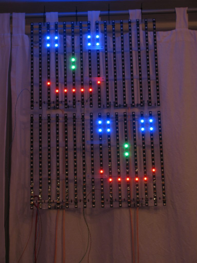 LED screen prototype at Silexica’s Strategy Days – blog.blinkenarea.org